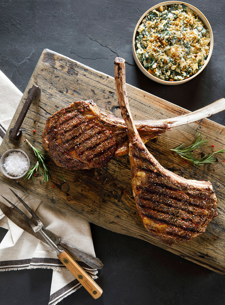 Buy Reserve Bone-In Tomahawk Steak Online | Four Sixes® Ranch Brand Beef